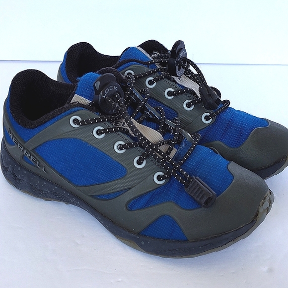 Merrell | Shoes | Merrell Kids Altalight Low Gray Blue Ripstop Hiking ...